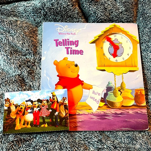Disney | Other | Disney Winnie The Pooh Telling Time Book And Disney ...